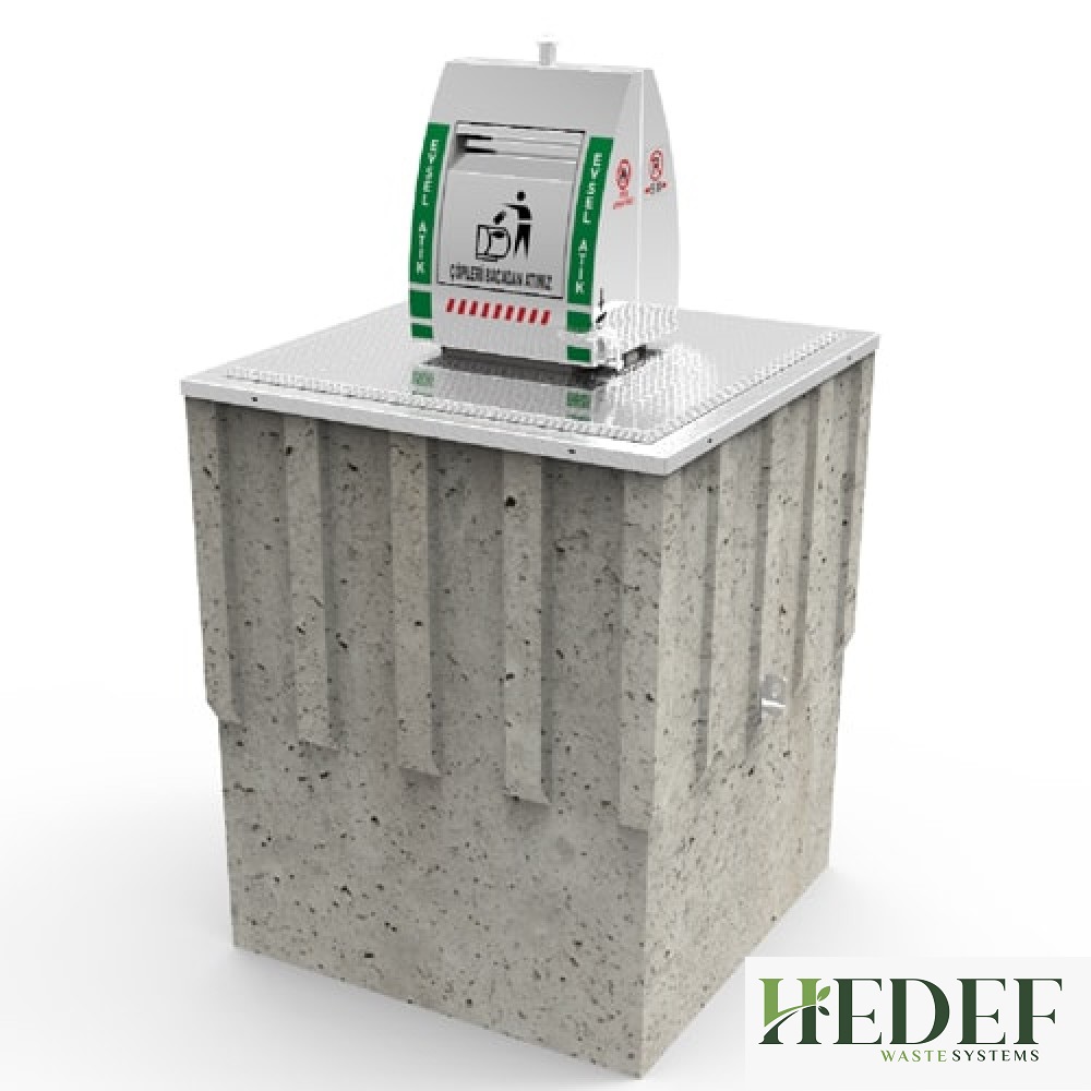3500 liter underground waste container
